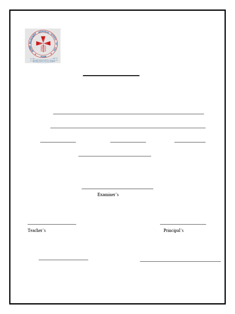 Geography Project Cover Pages and Index Stuff | PDF