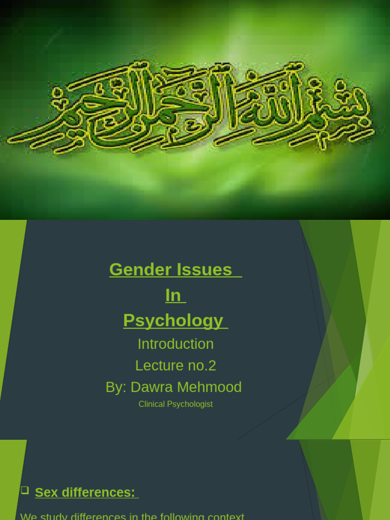 Gneder PPT Lecture No. 2 | PDF Gneder PPT Lecture No. 2 | PDF