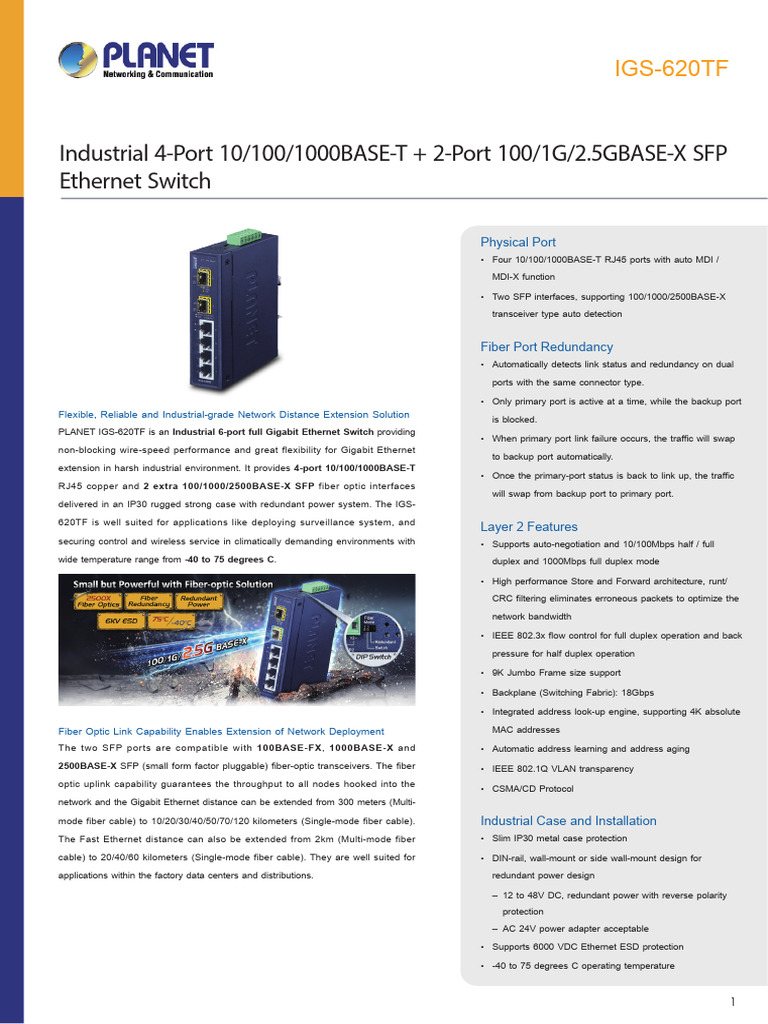 Suitch C-IGS-620TFv2 - L | PDF