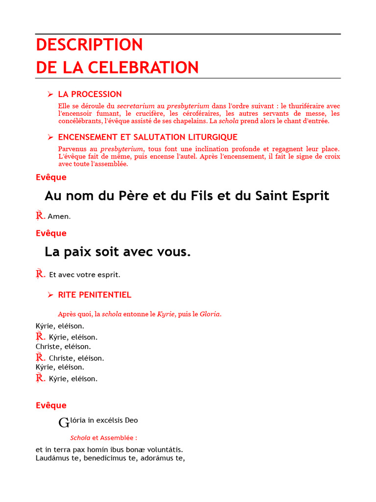 Rituel de la Confirmation Catholique | PDF | Confirmation | Sacrement