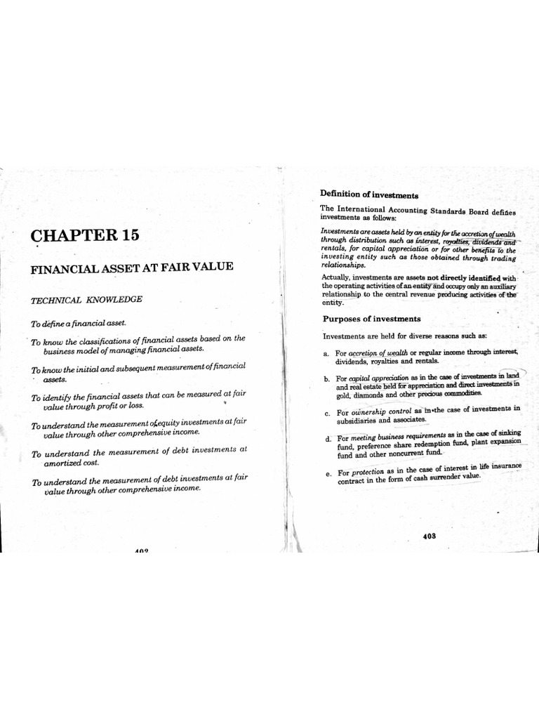 Investment Equity Securities Valix | PDF