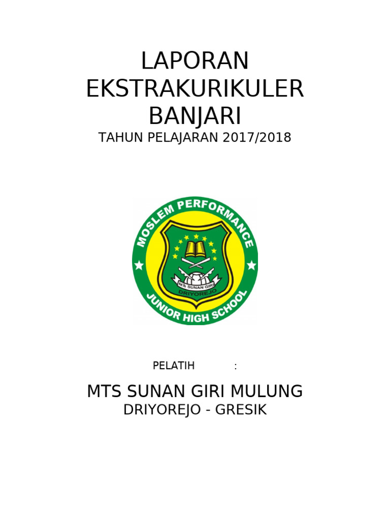 Laporan Ekstrakurikuler Banjari | PDF