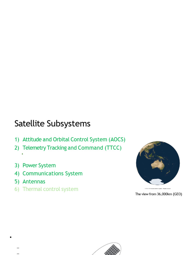 Chapter 3 - Satellite Subsystem | PDF