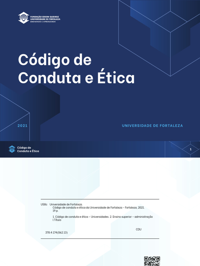 Codigo de Conduta e Etica - Universidade de Fortaleza | PDF
