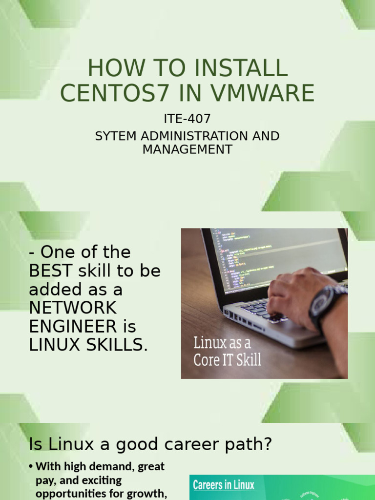 How To Install Centos7 in Vmware | PDF