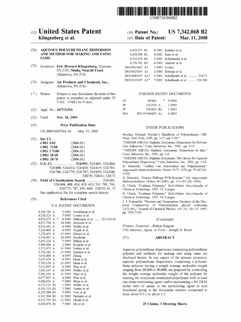 US7342068 (PC in Solvent List) | PDF