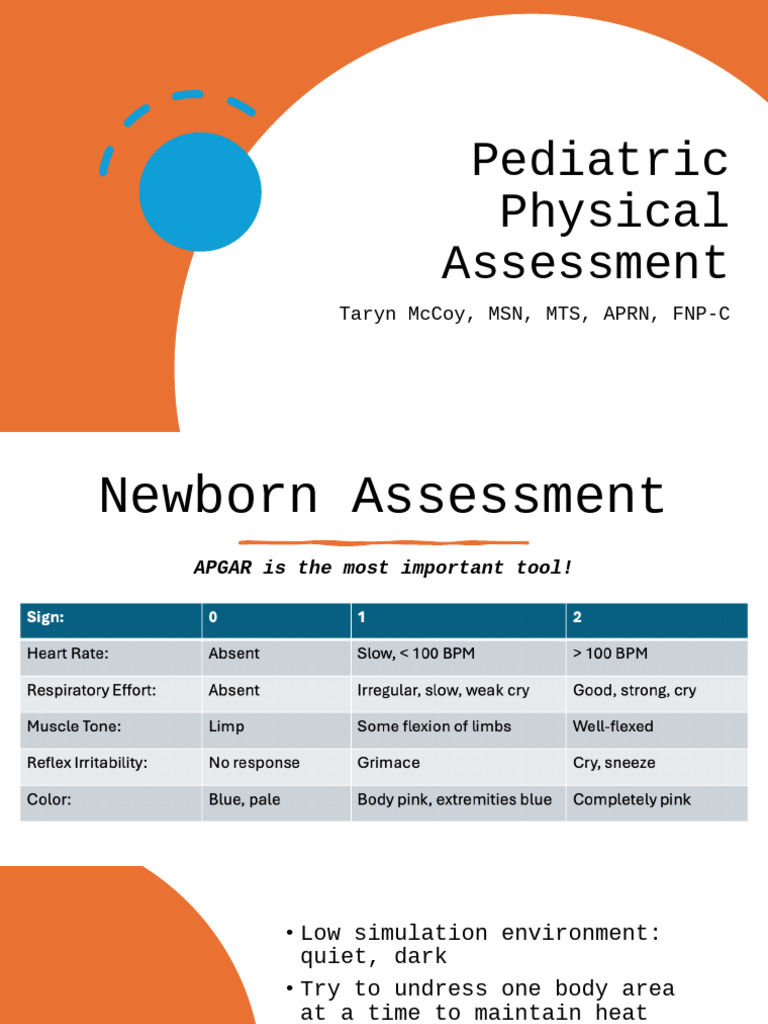 Basics of Pediatric Assessment .. | PDF