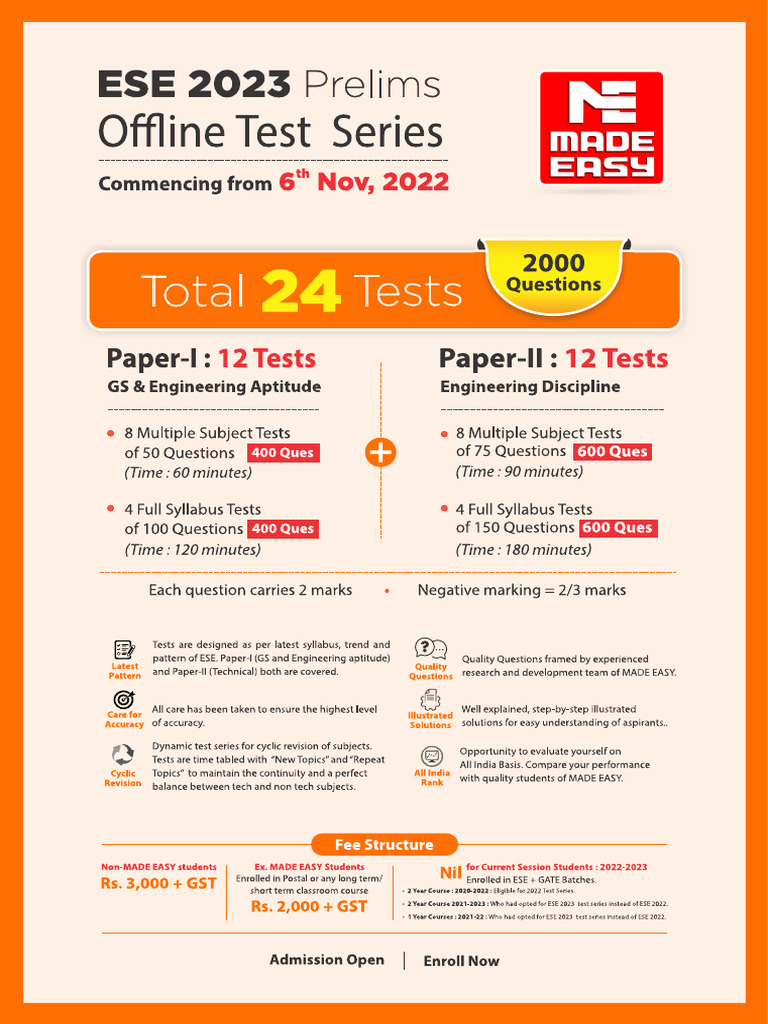 Ese - Schedule 2025 | PDF