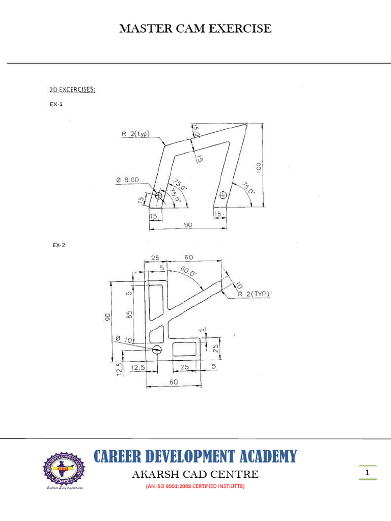 Mastercam Prac. Book | PDF