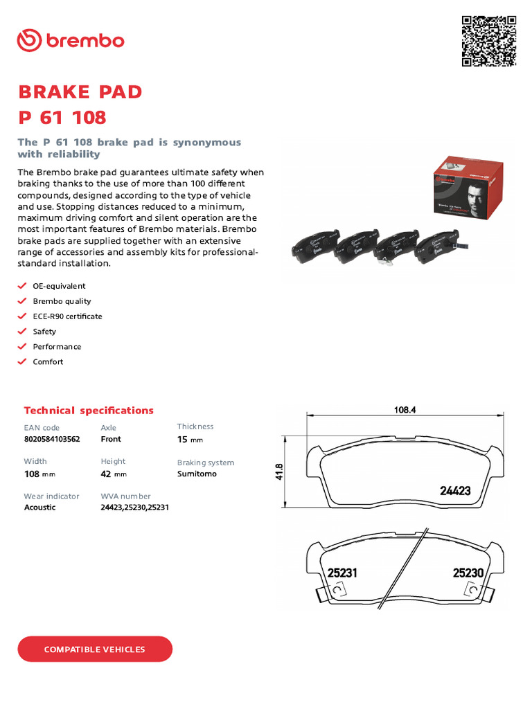 Brembo - P 61 108 | PDF