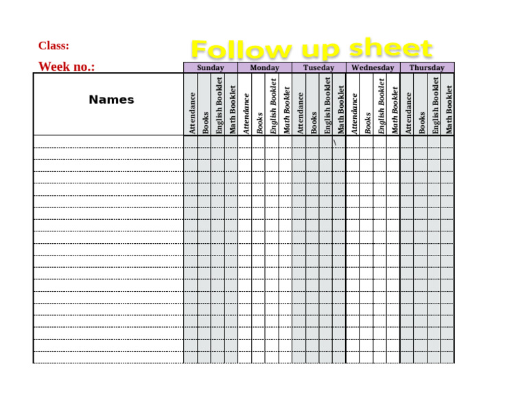 Follow Up Sheet 3 | PDF | General Fiction