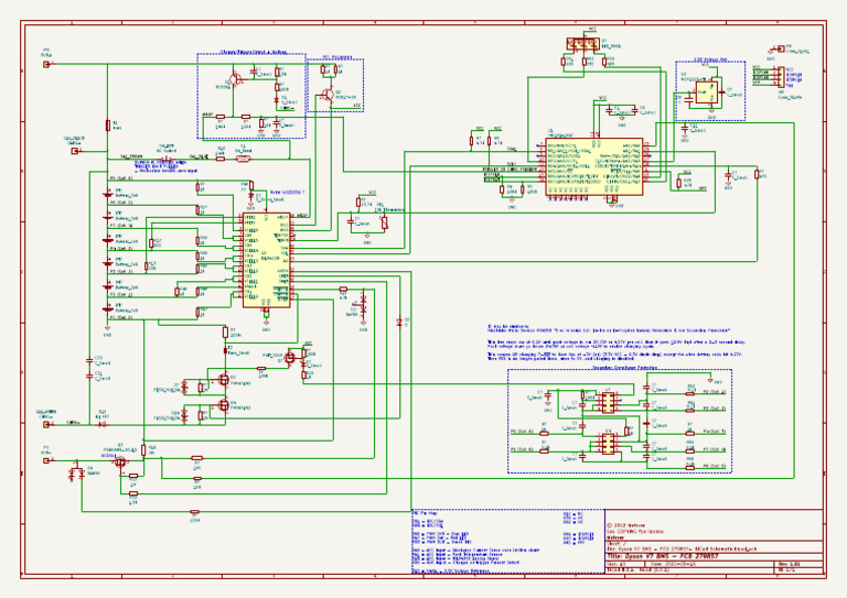 Dyson V7 BMS - PCB 279857 - KiCad Schematic | PDF