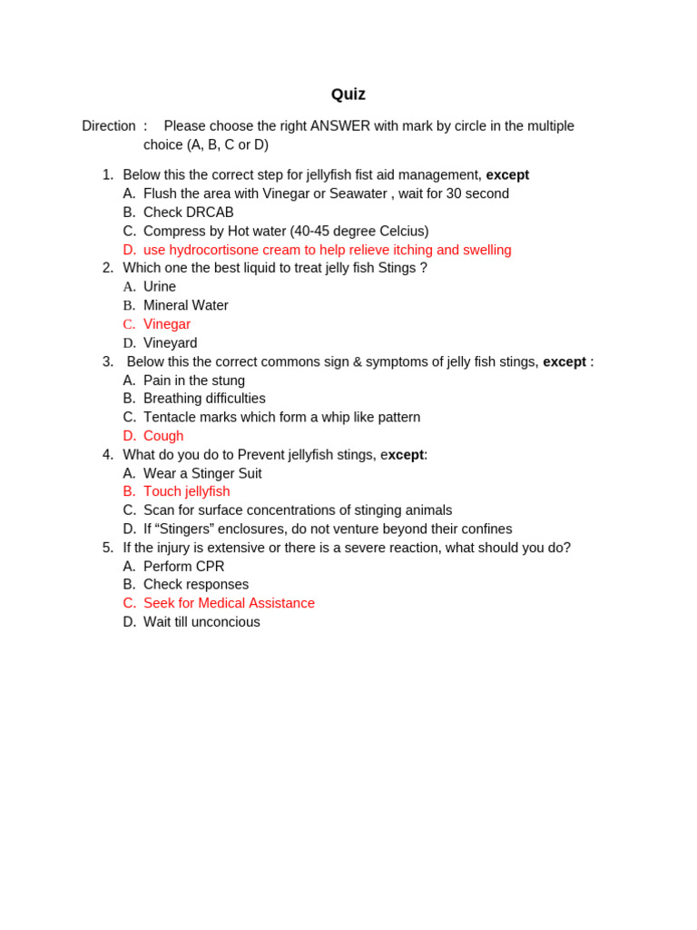 7. Written Test & Answer key | PDF