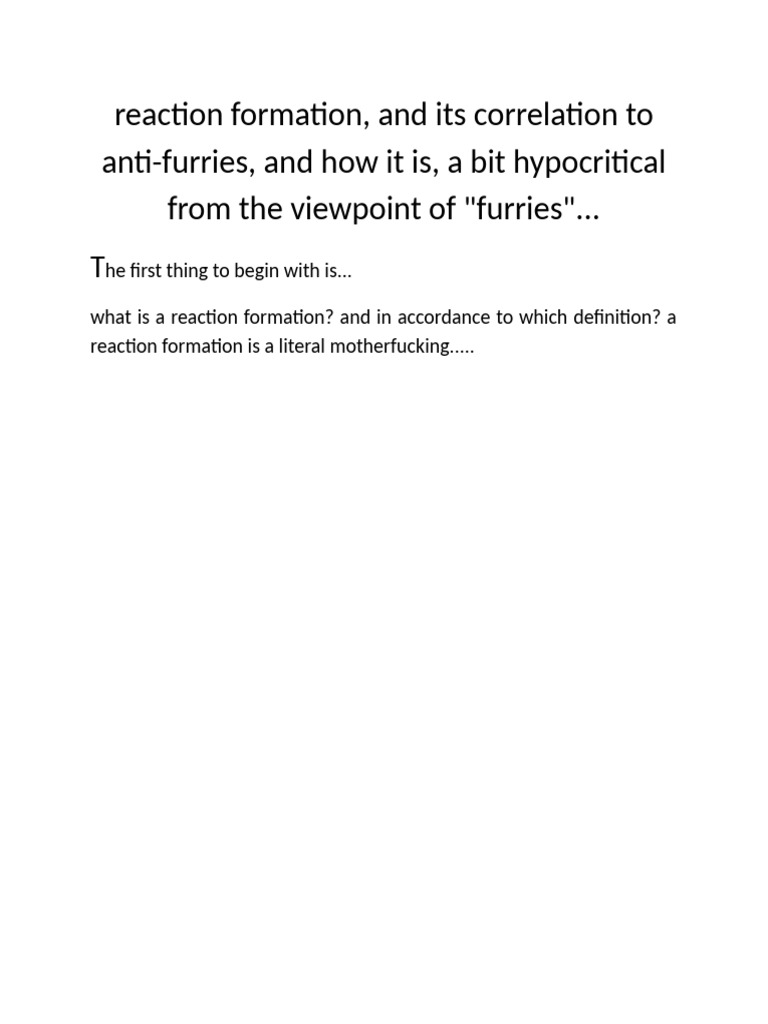 Reaction Formation Okerade Article Revision | PDF