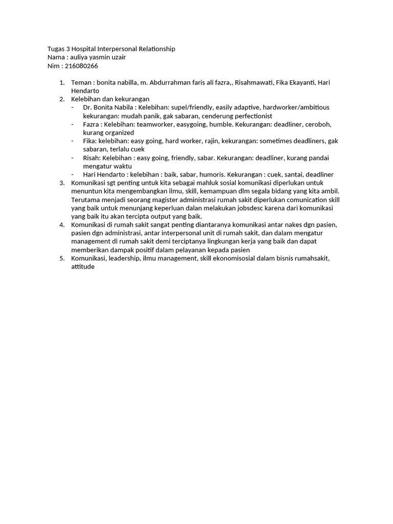 Auliya Yasmin (35D) - Tugas HIR 3 | PDF