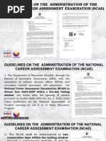 NCAE 2024 Administration Guidelines | PDF | Science, Technology ...