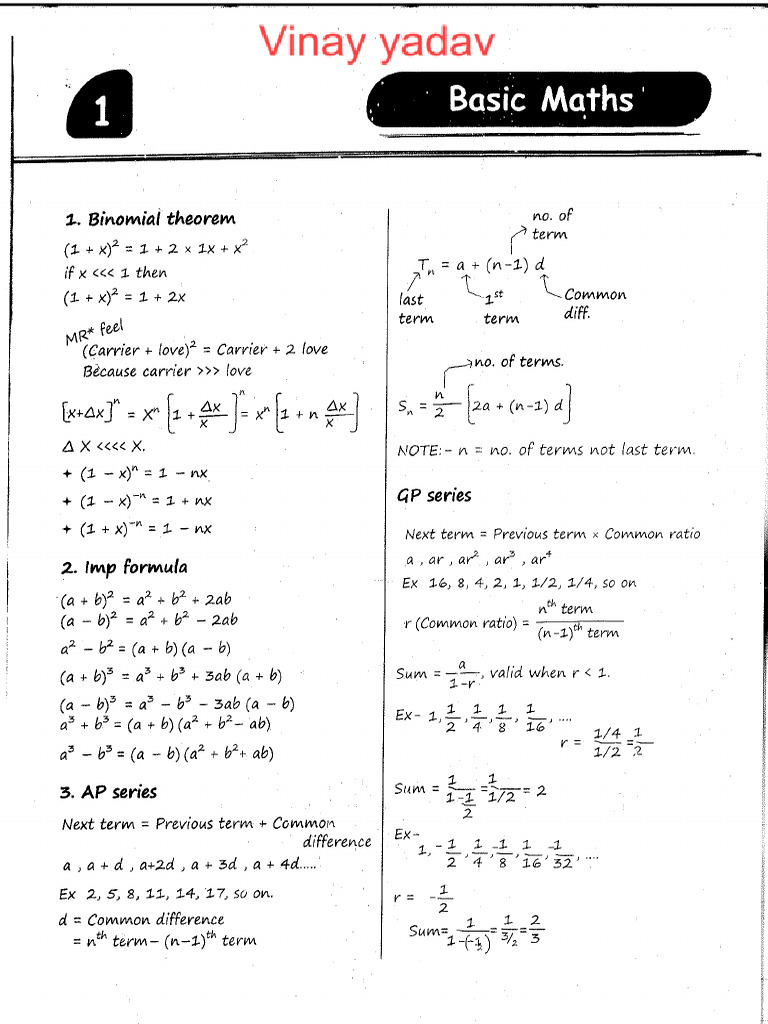 Basic Maths To Rotational Motion | PDF