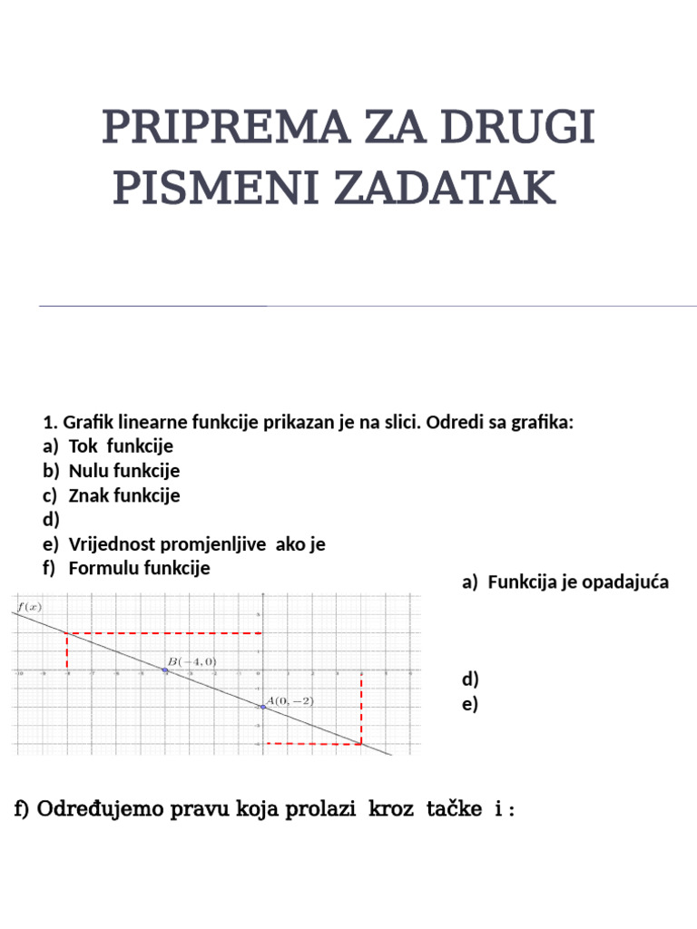 Priprema Za II Pismeni 9. Razred | PDF