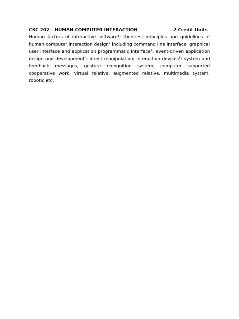 CSC 202 - Week1 | PDF