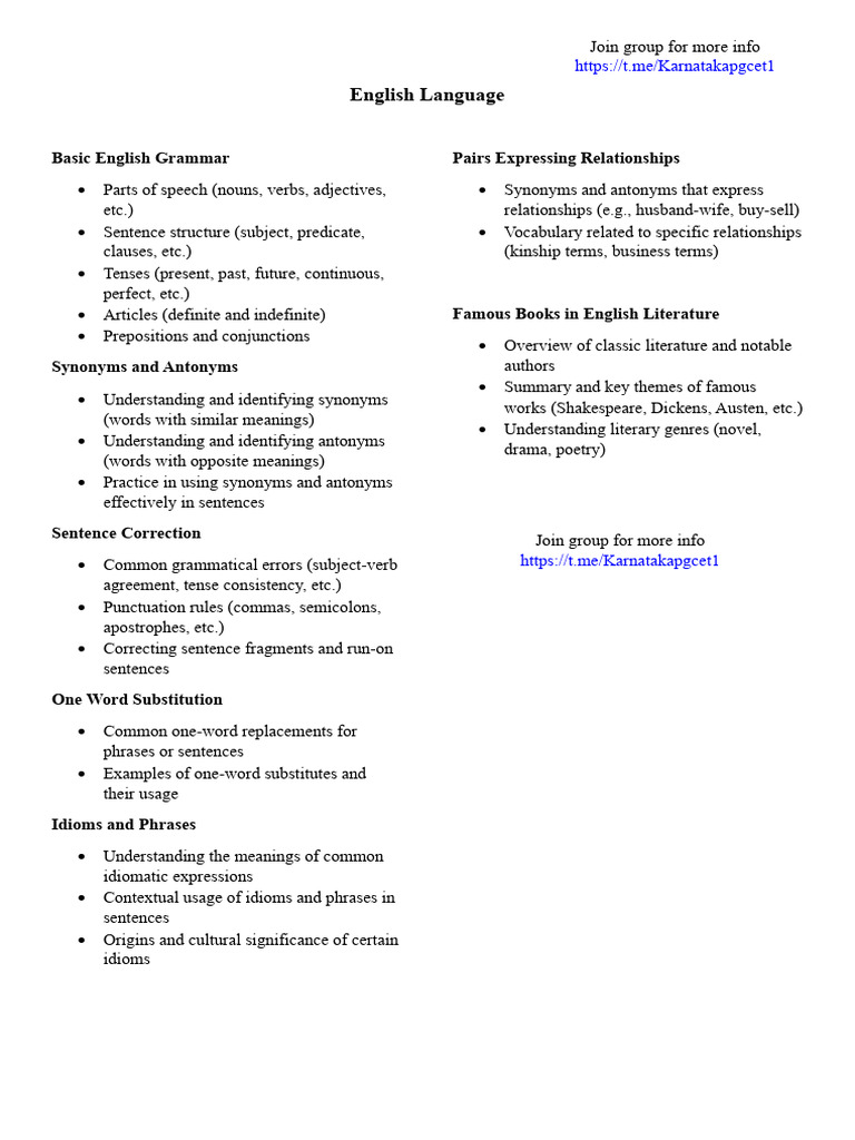 English Language (AR GROUP) | PDF | Language Arts & Discipline ...