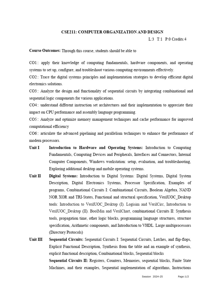 CSE211 | PDF