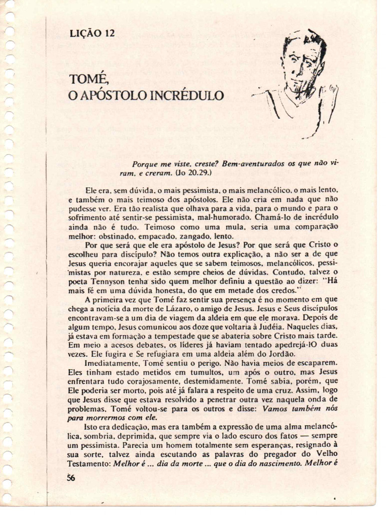 Tomé o Incrédulo | PDF