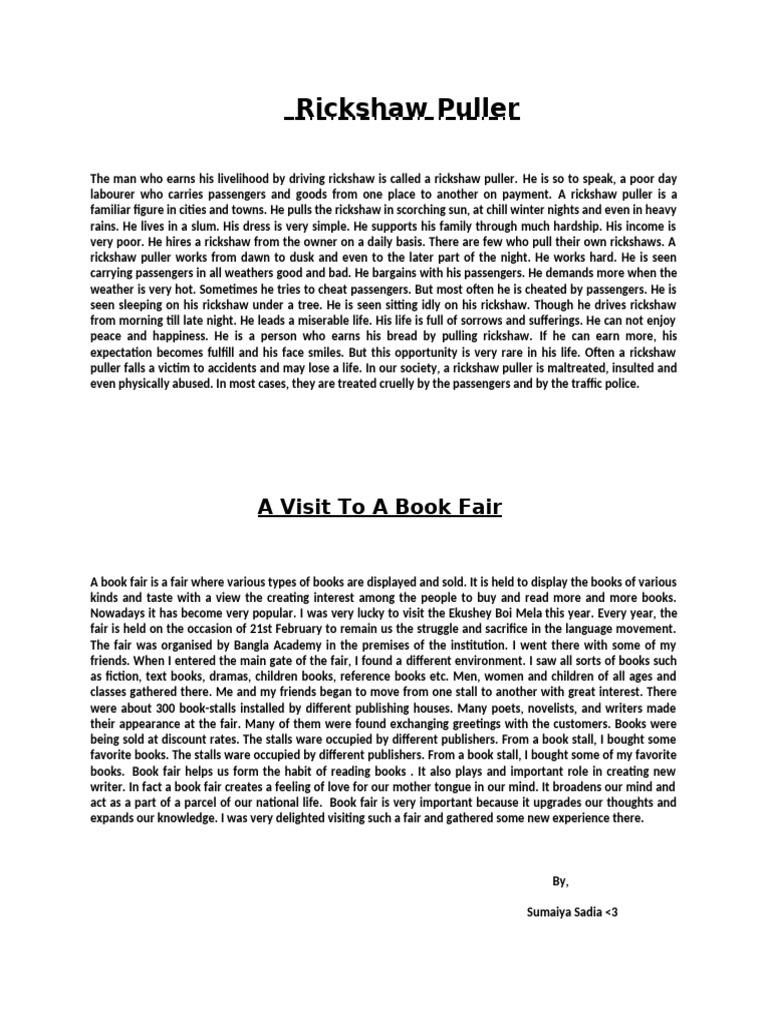 Rickshaw Puller | PDF