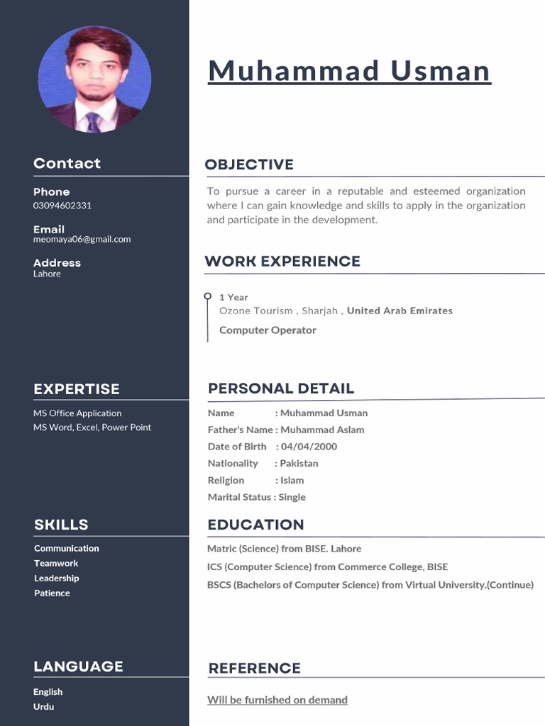 Copy of Muhammad Usman | PDF