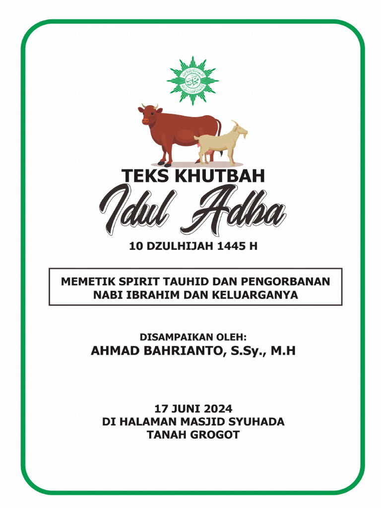 Cover Teks Khutbah | PDF
