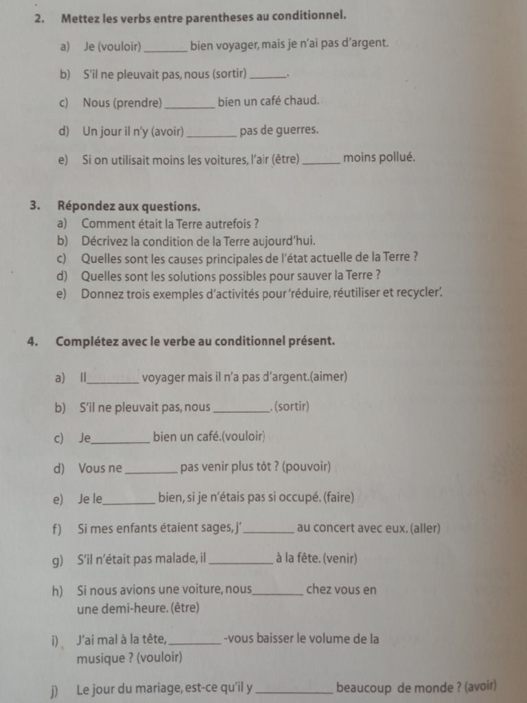 Le Conditionnel Présent - Ex (From TB) | PDF