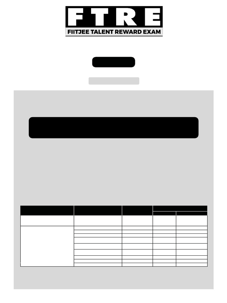 Ftre-2024-Sample Paper-Class-Viii-P2 | PDF