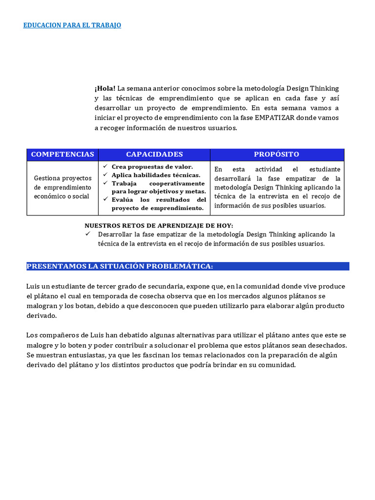 Ficha de Actividad Estudiante Ept | PDF