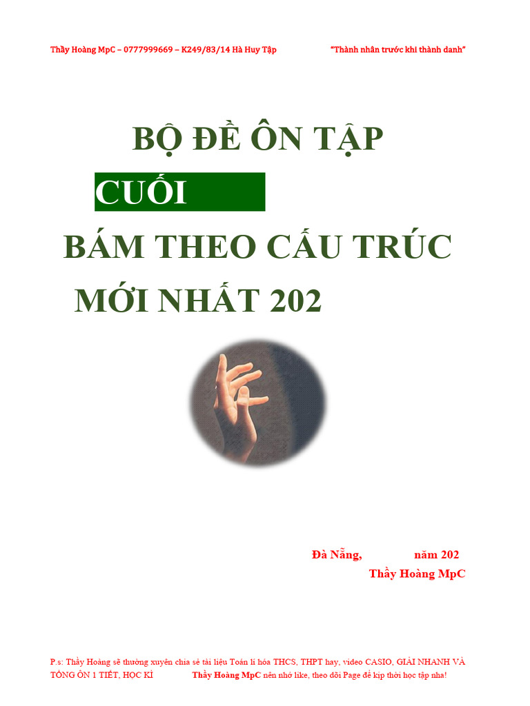 CK1 2023 2k8 ThayhoangMpC | PDF