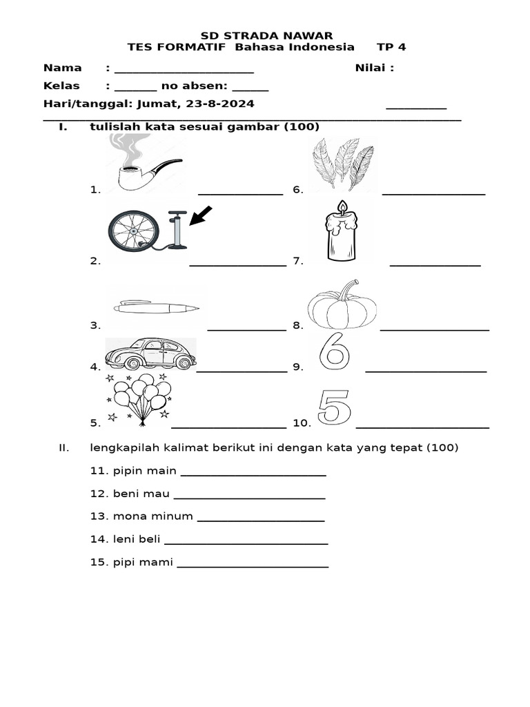 Formatif Bi TP 4 | PDF