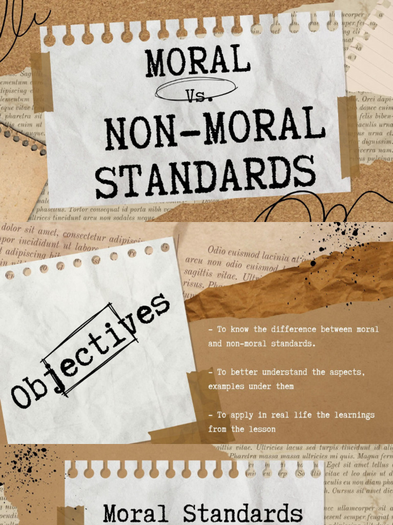Moral Vs Nonmoral Ppt1 | PDF