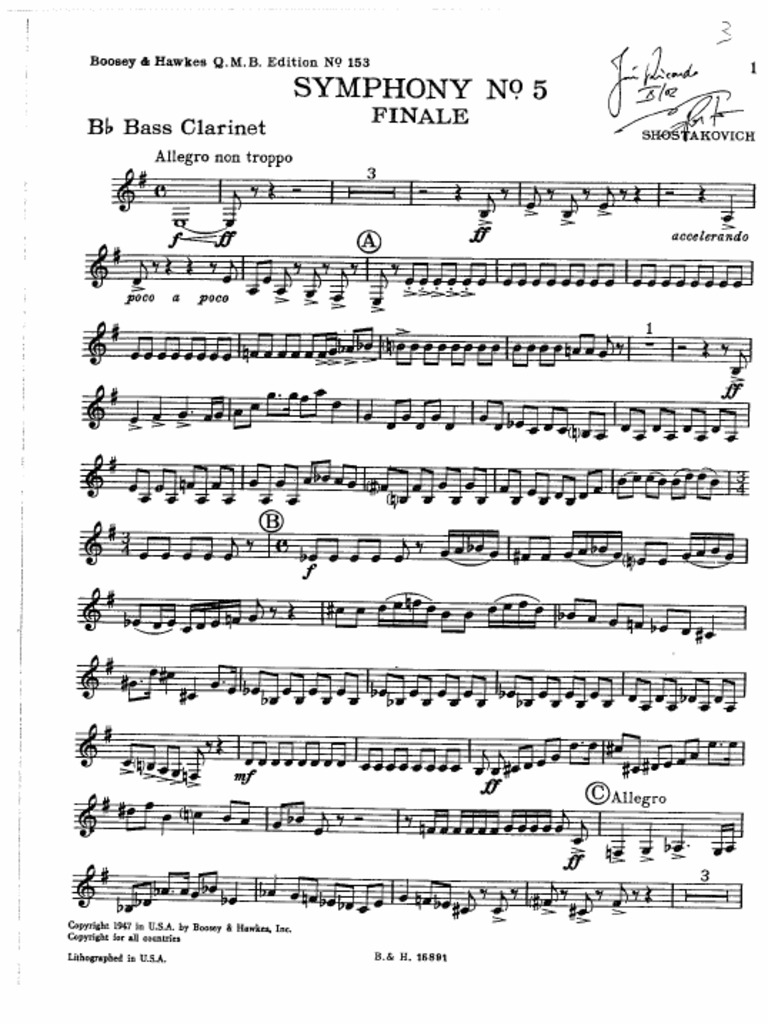 Finale From The 5º Symphony - D. Shostakovich - Partes-83-85 | PDF