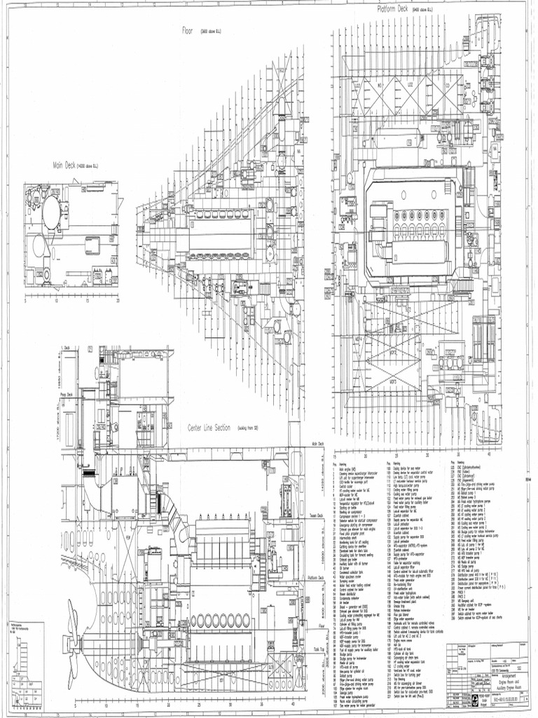 ACCOMMODATION - Arrangement of Engine Room and Auxiliary Engine Room-TD13 9248954 0018 SG | PDF