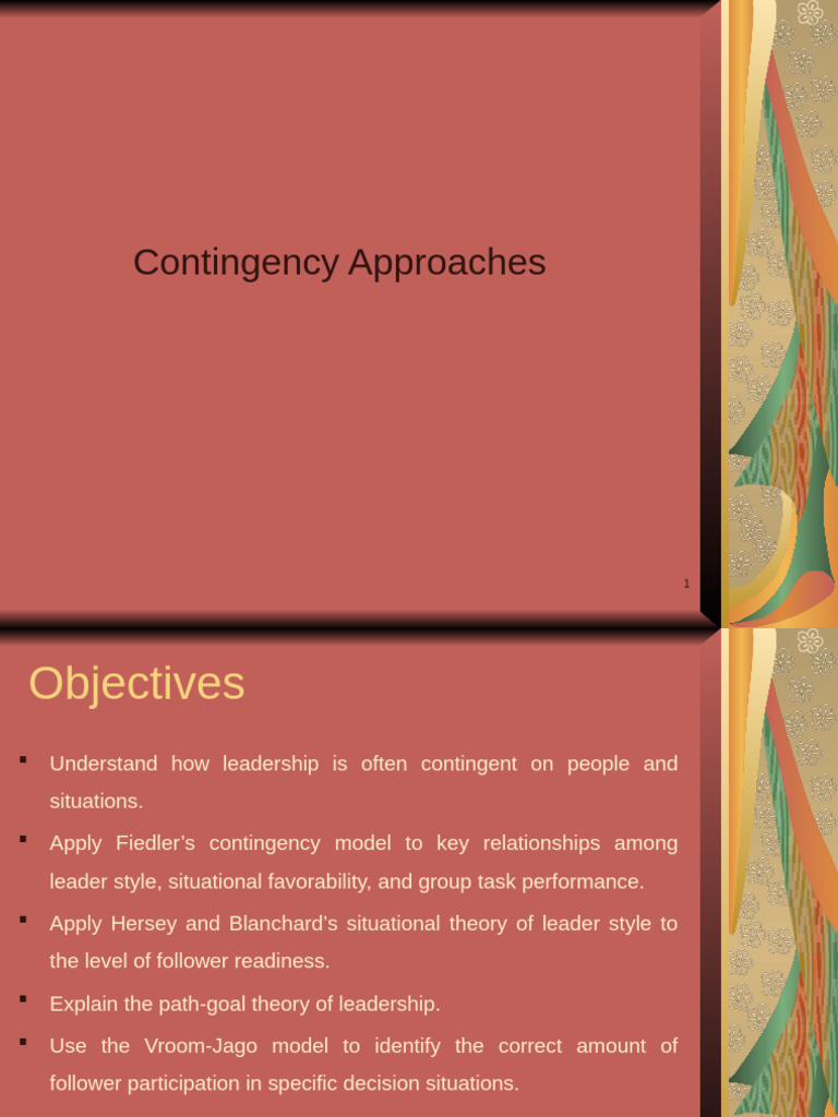 L 04 Contingency Approach | PDF