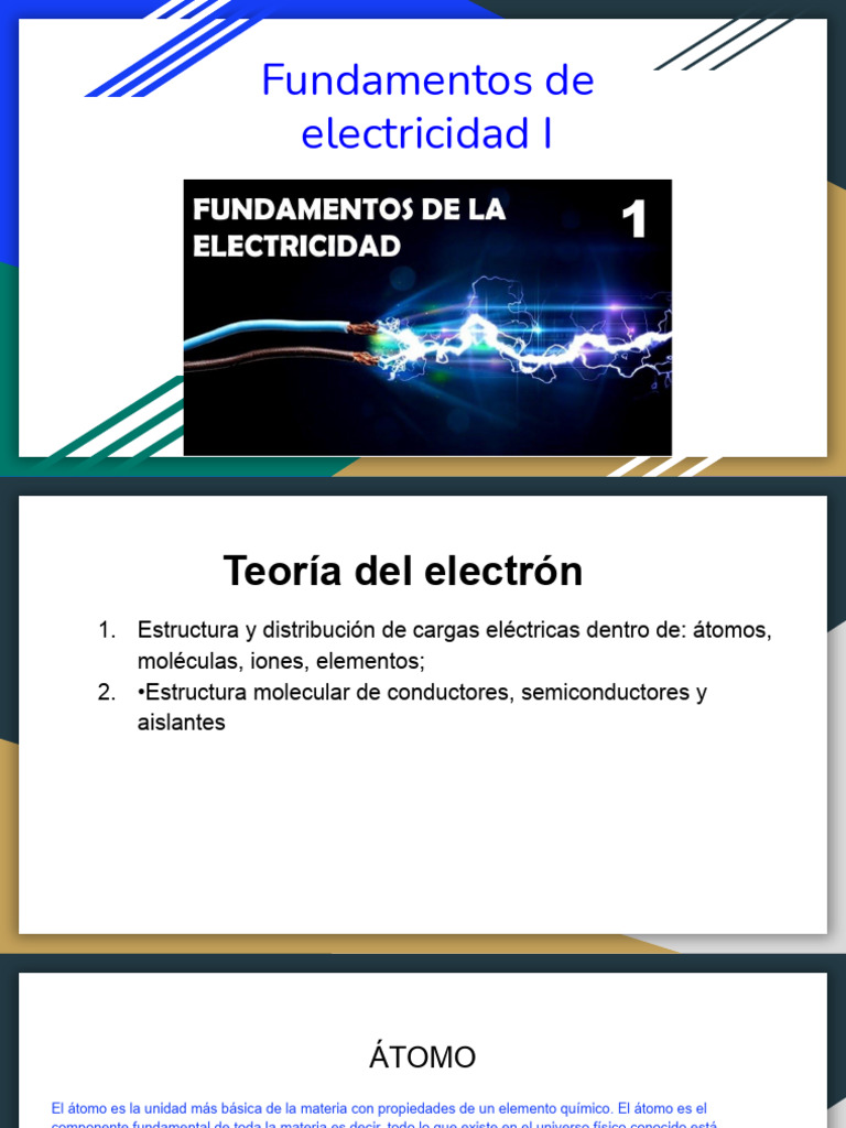Fundamentos de Electricidad I | PDF | Electrostática | Viajes