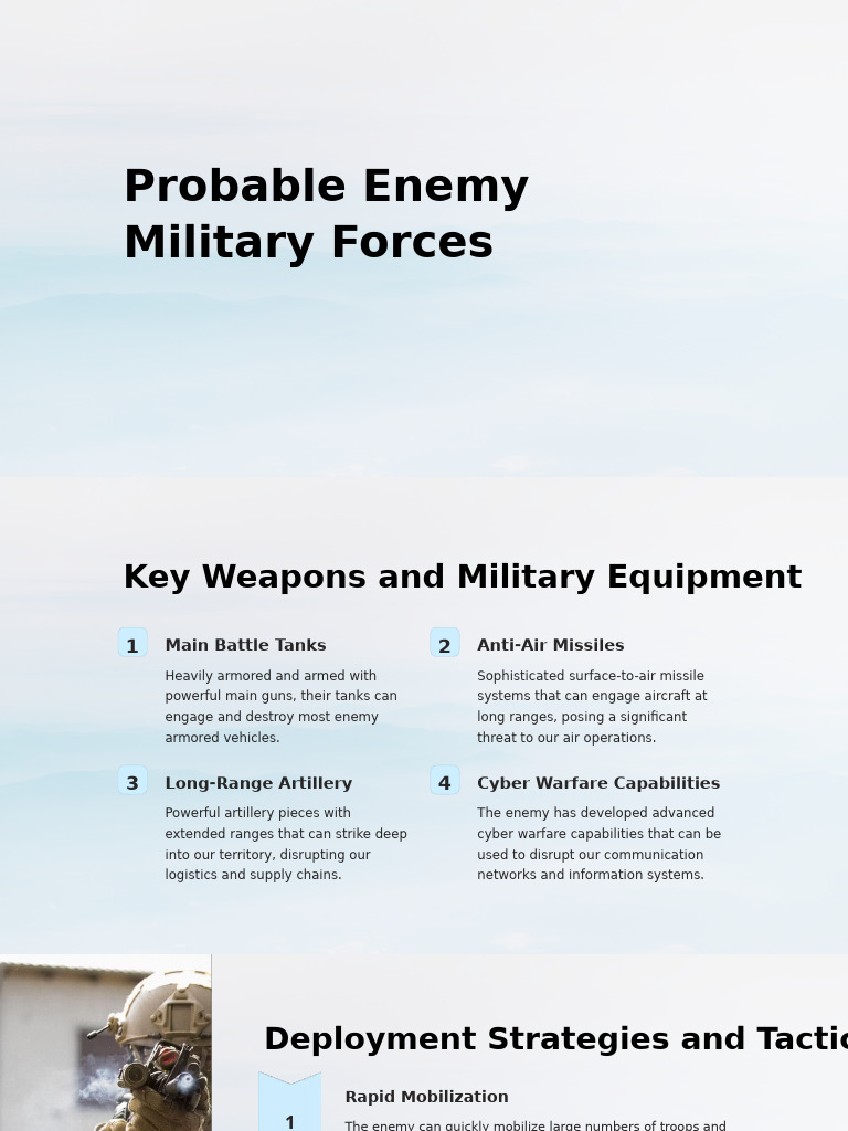Probable Enemy Military Forces | PDF