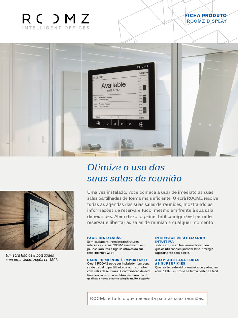 ROOMZ-Display Factsheet PT | PDF