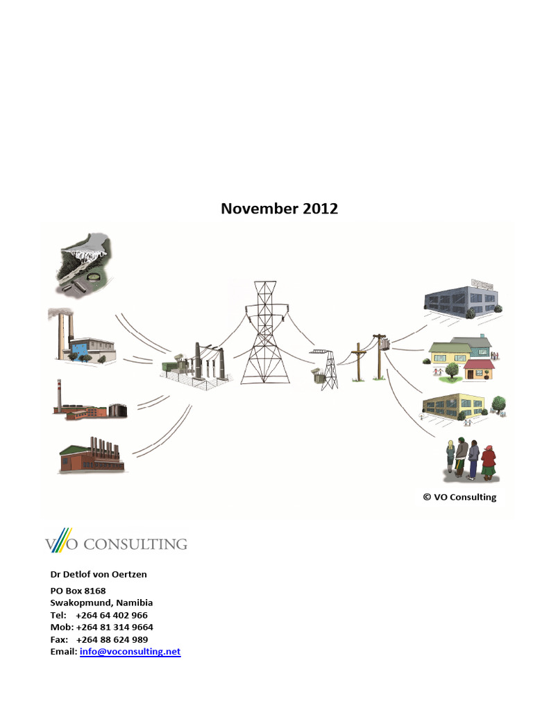 Namibias Electricity Sector - A Primer - Nov12 | PDF | Electrical Grid | Electrical Engineering