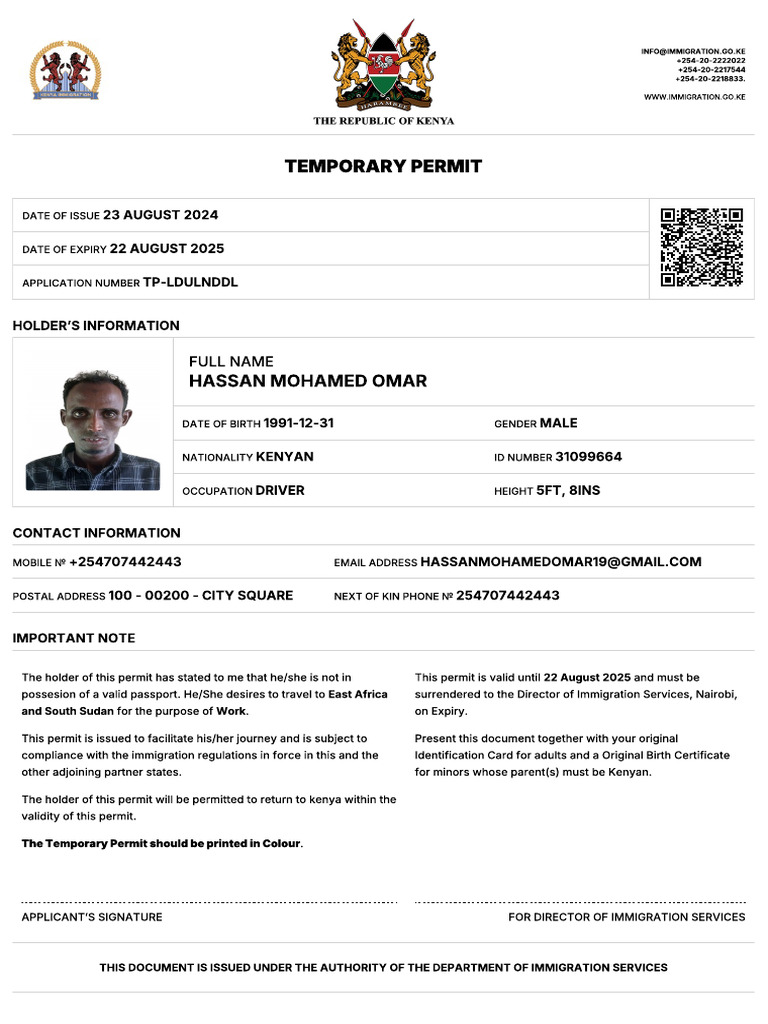 TP-LDULNDDL-Temporary PERMIT | PDF