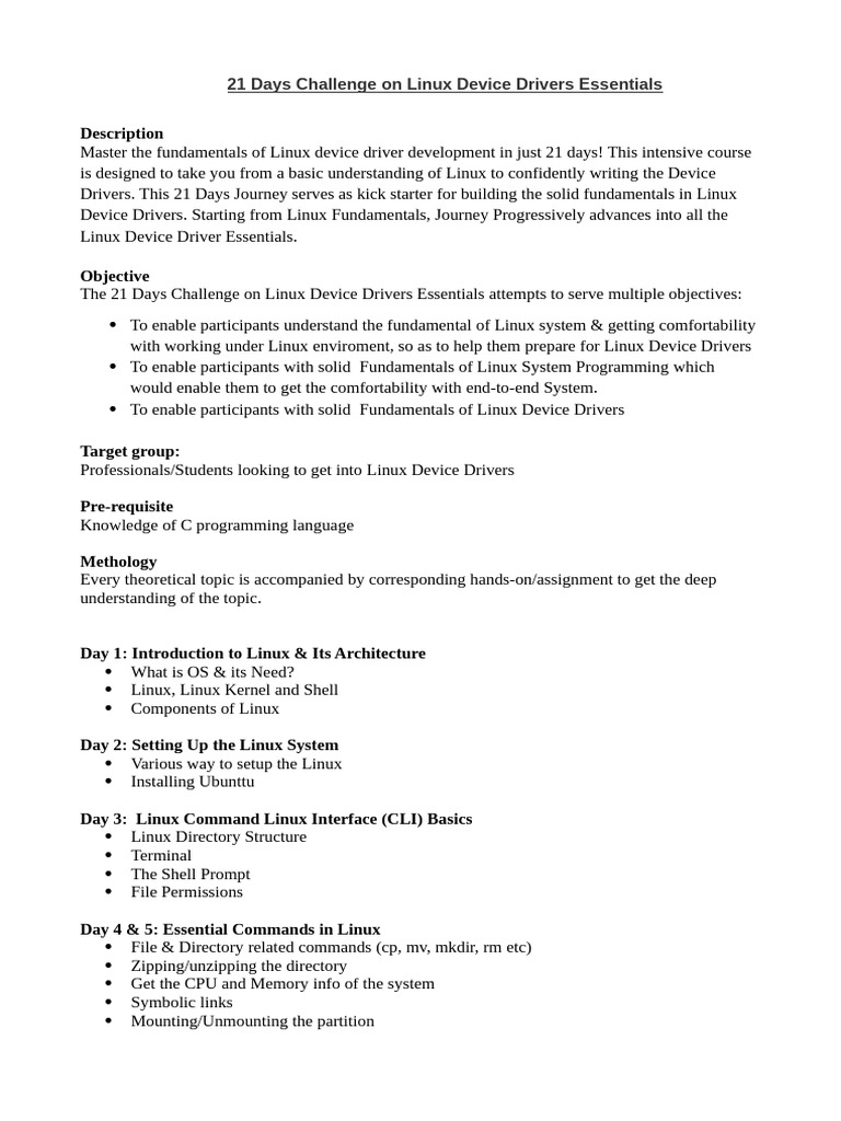 Linux Drivers Essentials | PDF