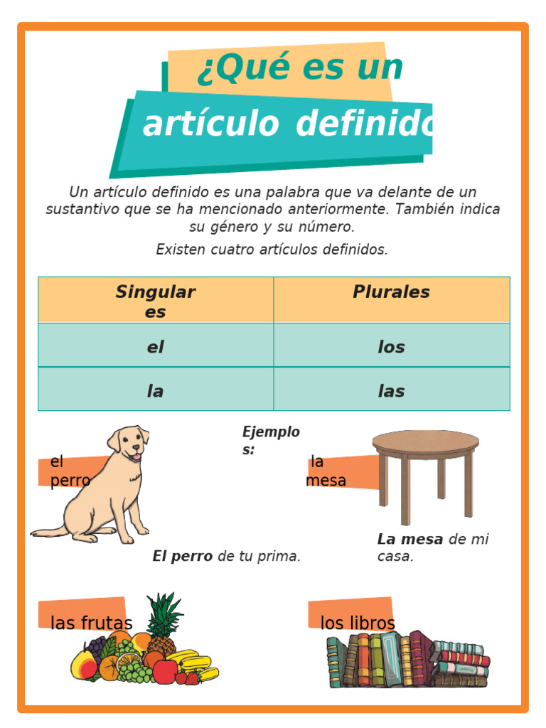 Artículos Definidos e Indefinidos en Español | PDF