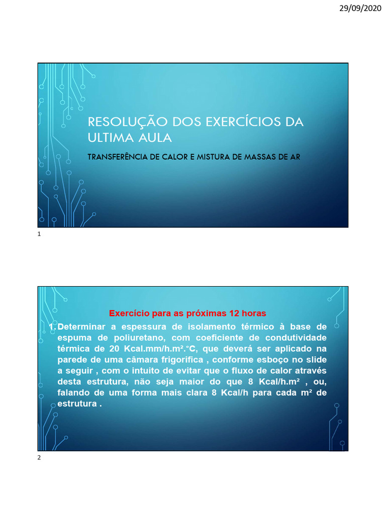 7 - Resolução Dos Exercícios Da Ultima Aula | PDF