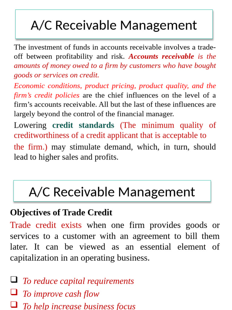 Account Recievable Management | PDF