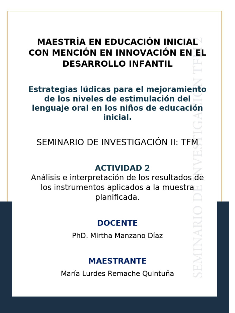 Actividad 2 - TFM 2-1 | PDF