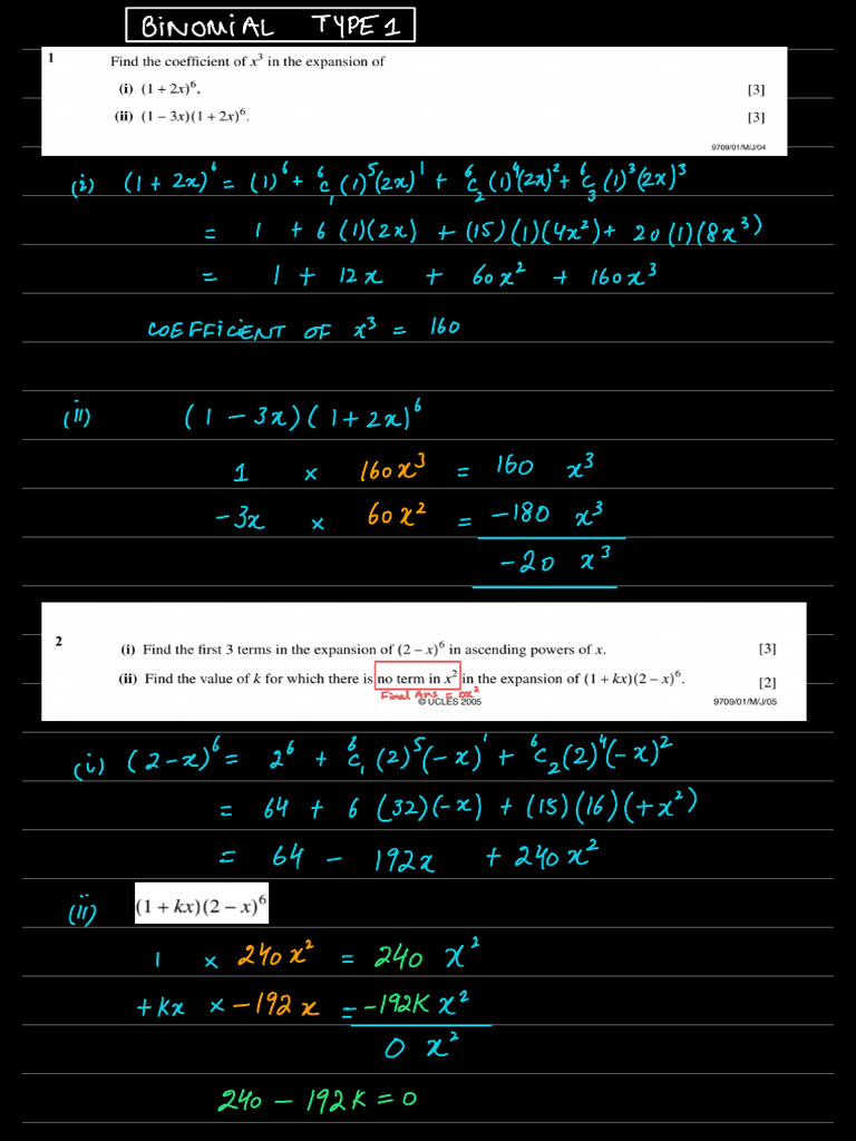 B1-B3 Binomial Worksheets | PDF