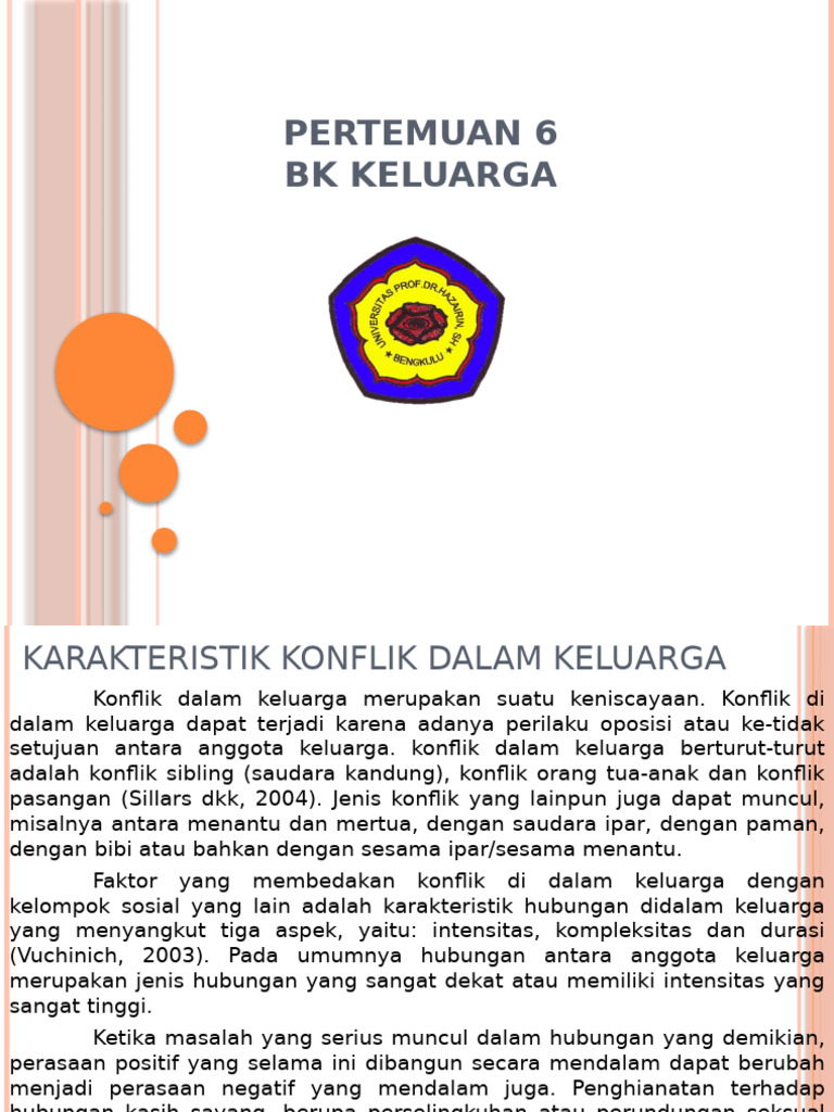 Materi 6 BK Keluarga | PDF